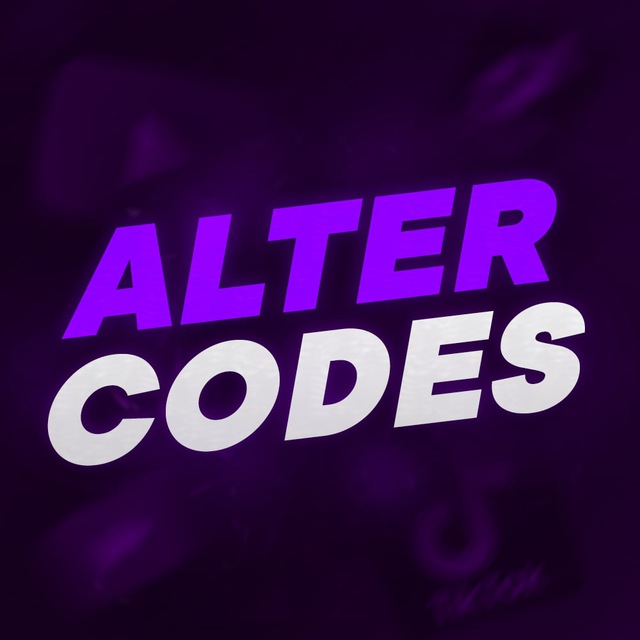 Telegram channel "alter codes" — @altercodes — TGStat